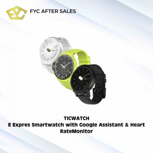 Ticwatch E Express Smartwatch with Google Assistant & Heart RateMonitor ...